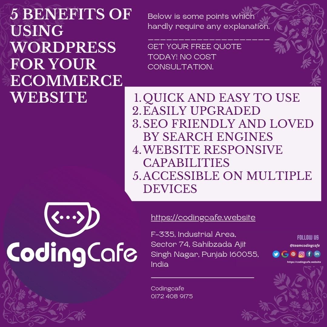 5 Benefits of Using WordPress for your eCommerce Website - Coding Cafe - Medium