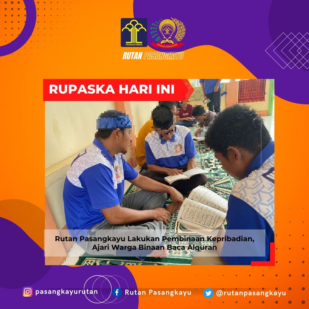 Rutan Pasangkayu Lakukan Pembinaan Kepribadian, Ajari Warga Binaan Baca ...