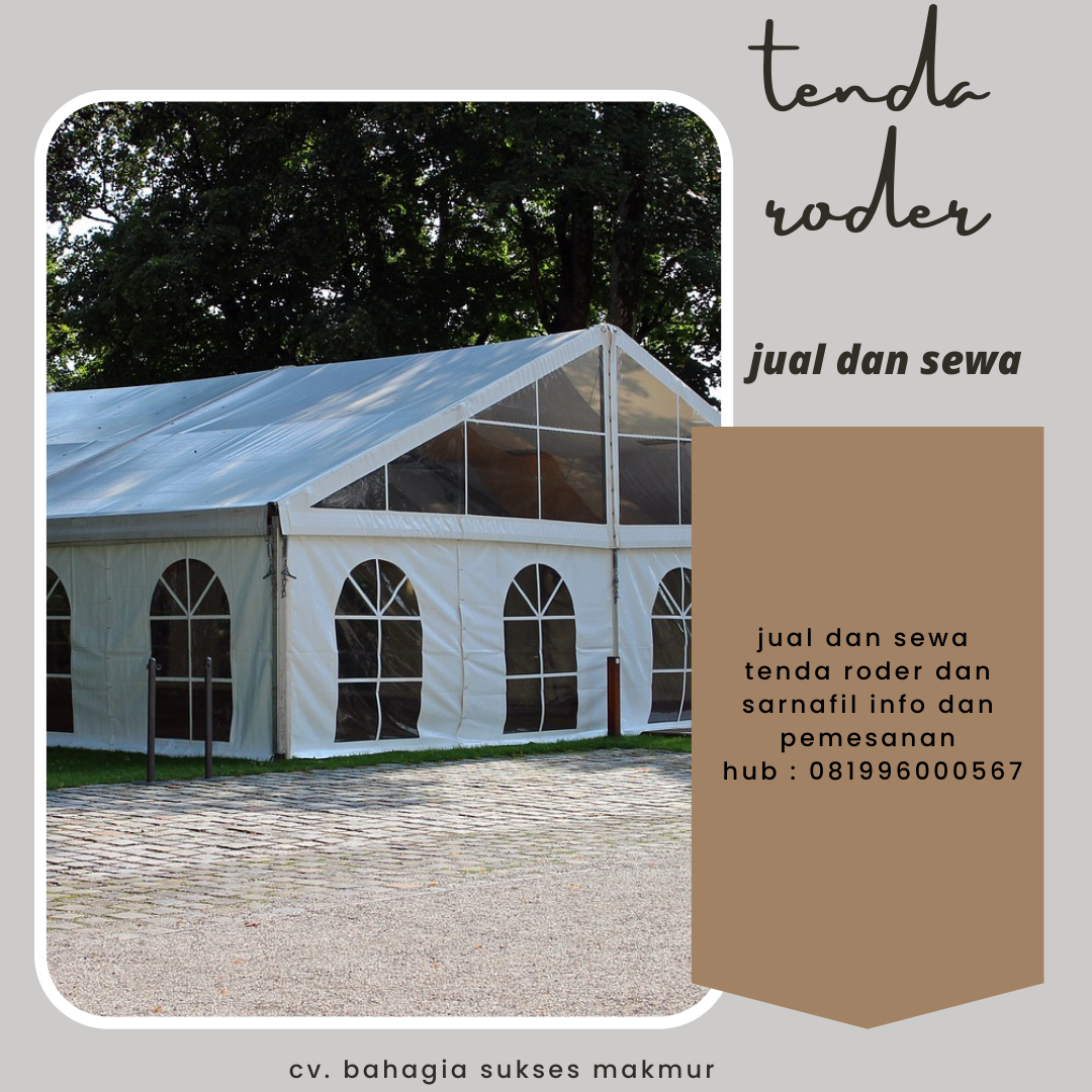 Selain Aluminium tenda roder juga dibuat dengan frame atau rangka ...