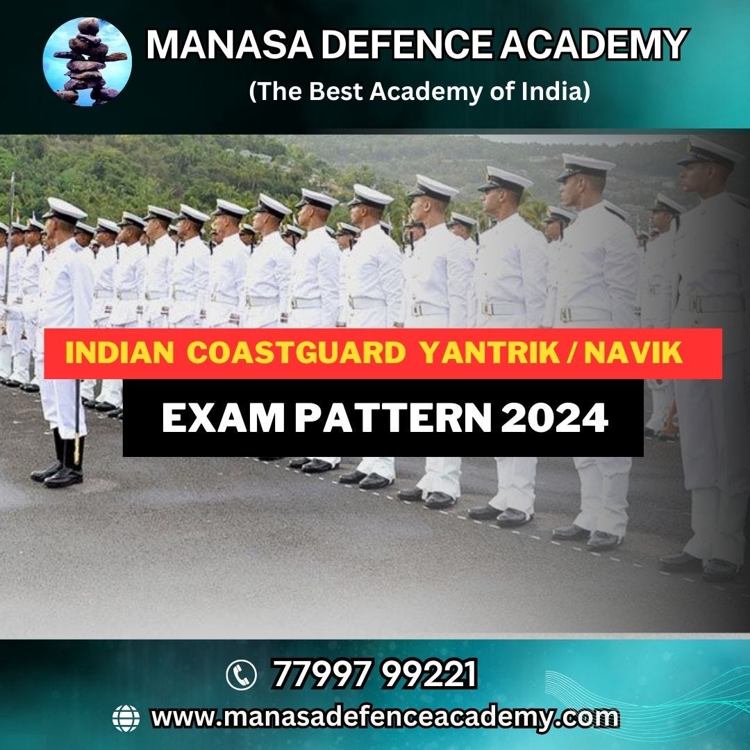 Indian Coastguard Yantrik/Navik Exam Pattern 2024 ...