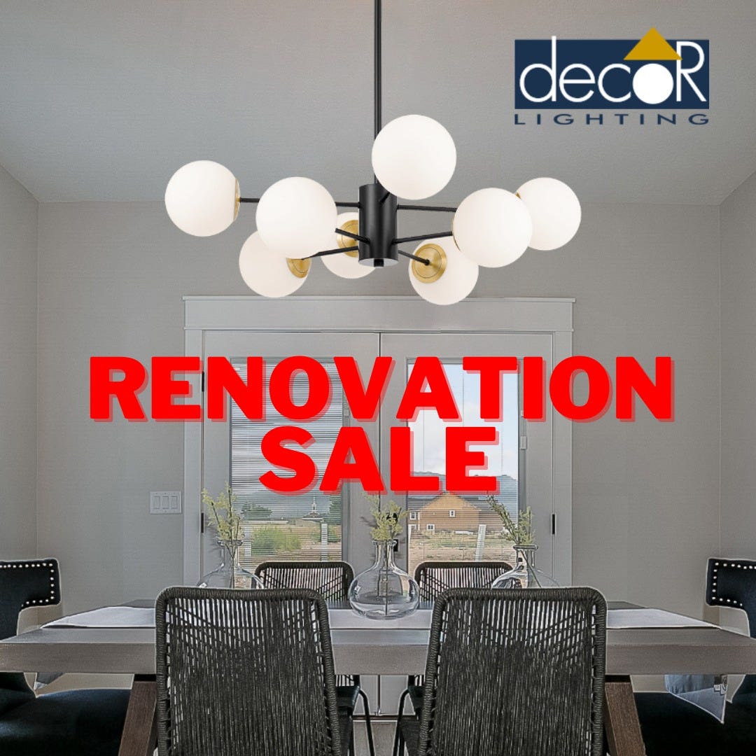 Enjoy the Renovation Sale at Decor Lighting - Decor Lighting - Medium