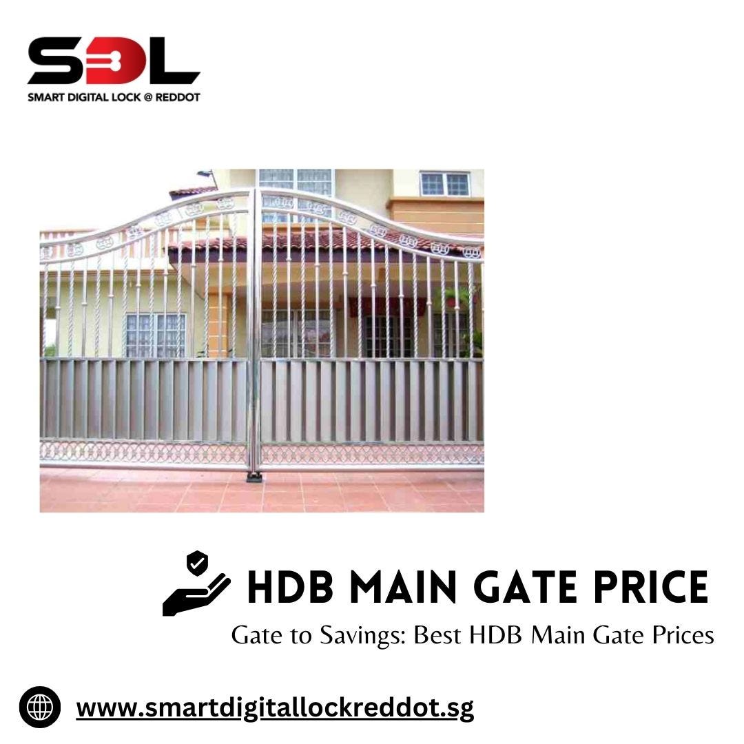 Gate to Savings: Best HDB Main Gate Prices - Smart Digital Lock - Medium