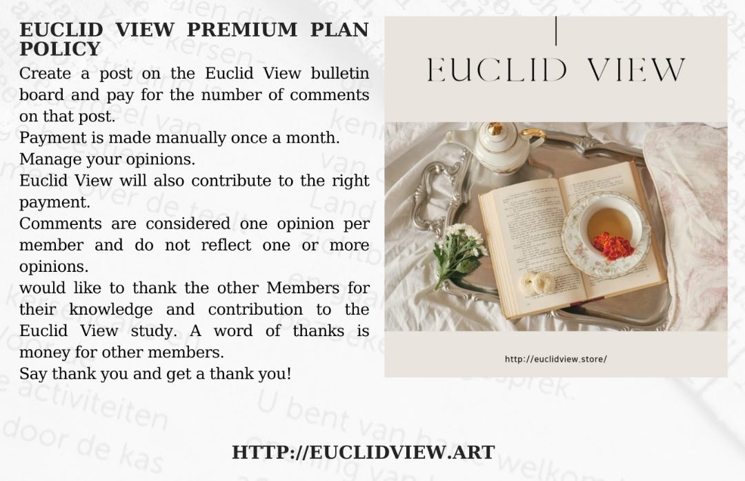 Today, I will introduce the Euclid View premium plan. Create a post on ...