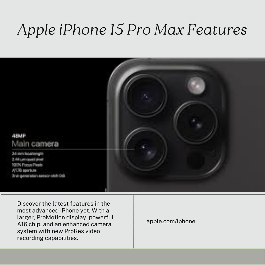 Apple iPhone 15 Pro Max Features || iPhone 15 Pro Max Camera. | by ...