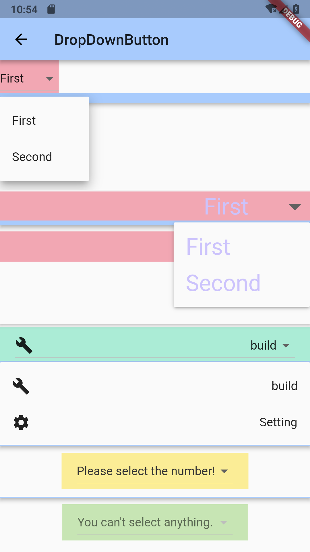 Flutter Widgets 13 | DropdownButton | by NieBin | flutteropen | Medium