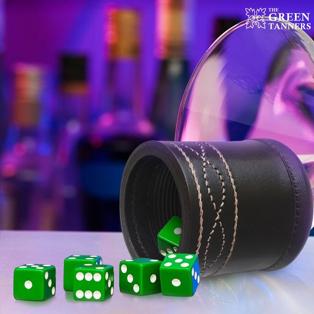 Experience Elegance and Style with High-Quality Leather Dice Cups ...