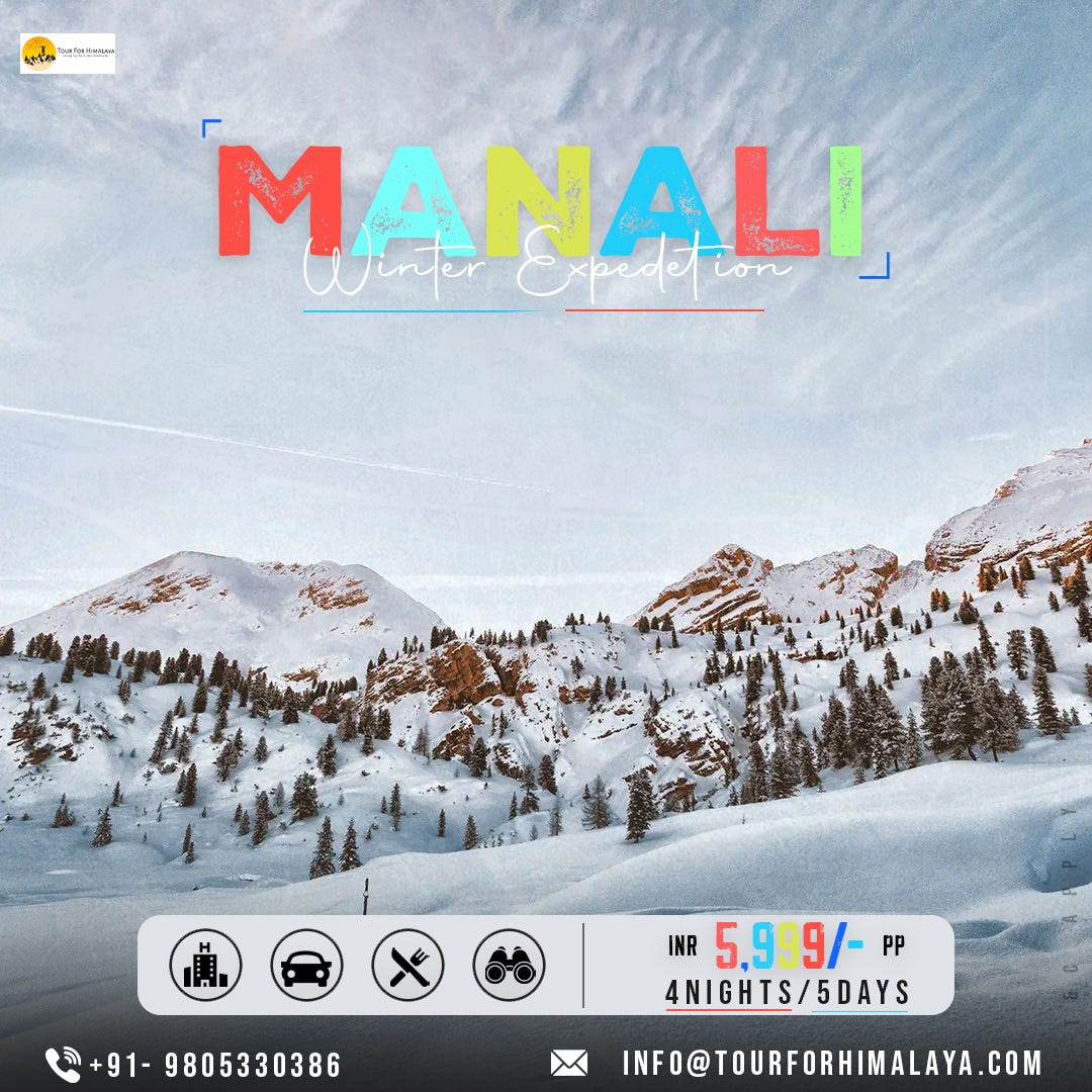In Manali, tourists can explore charming places and enjoy a stunning ...