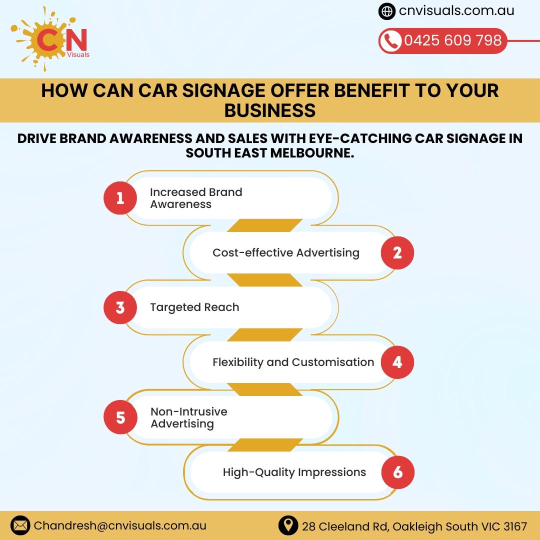 What are the Benefit of Car Signage? - CN Visuals - Medium