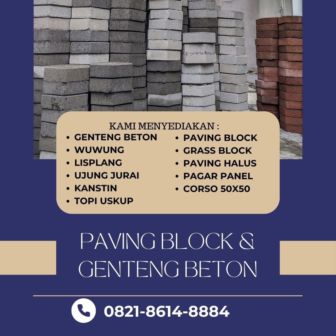 CALL/WA 0821–8614–8884, Penjual Paving Garasi ...