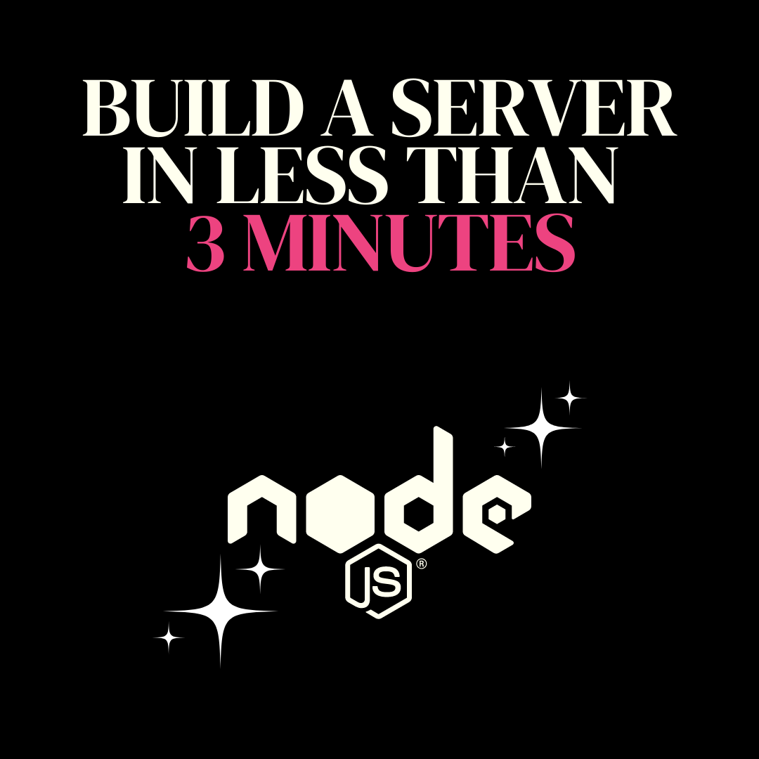 How to Build a Server Using Express and Node.js in Less Than 3 Minutes ...