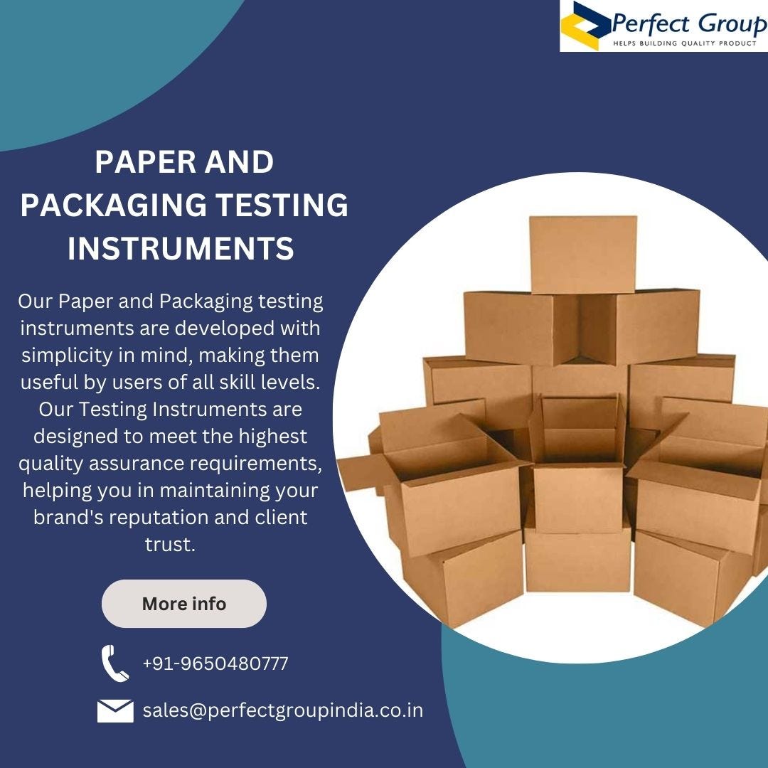 Paper And Packaging testing instruments | Perfect Group India ...