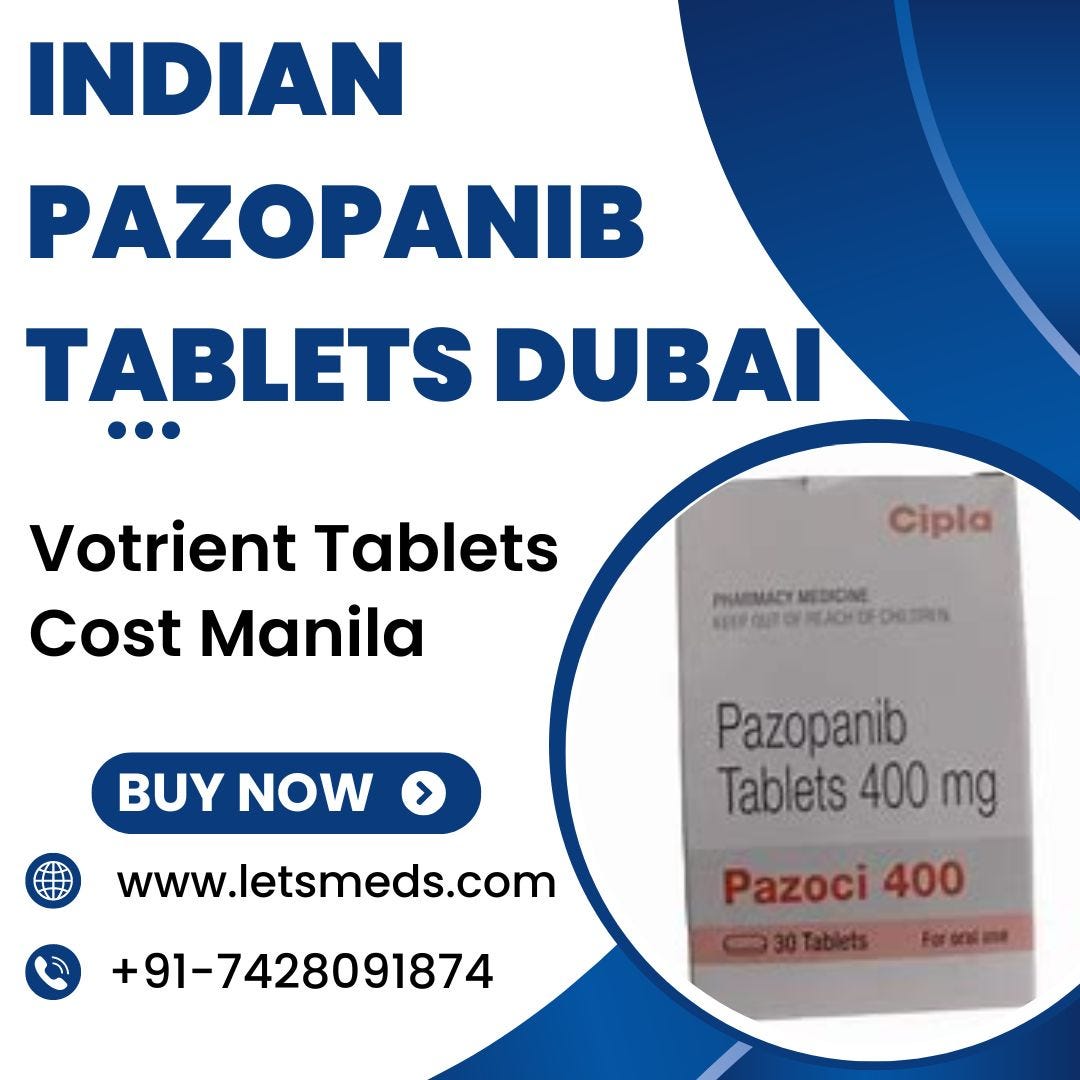 Buy Indian Pazopanib 200mg Tablets Online Cost Philippines, Malaysia ...