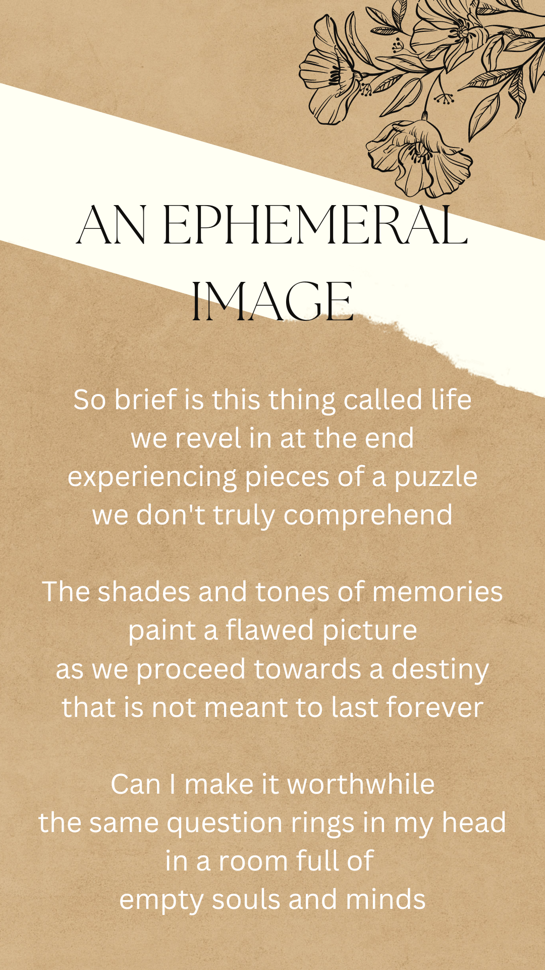 Poem: An Ephemeral Image - Whynot - Medium