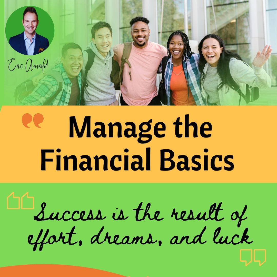 Eric Arnold | Manage the Financial Basics - Eric Arnold - Medium