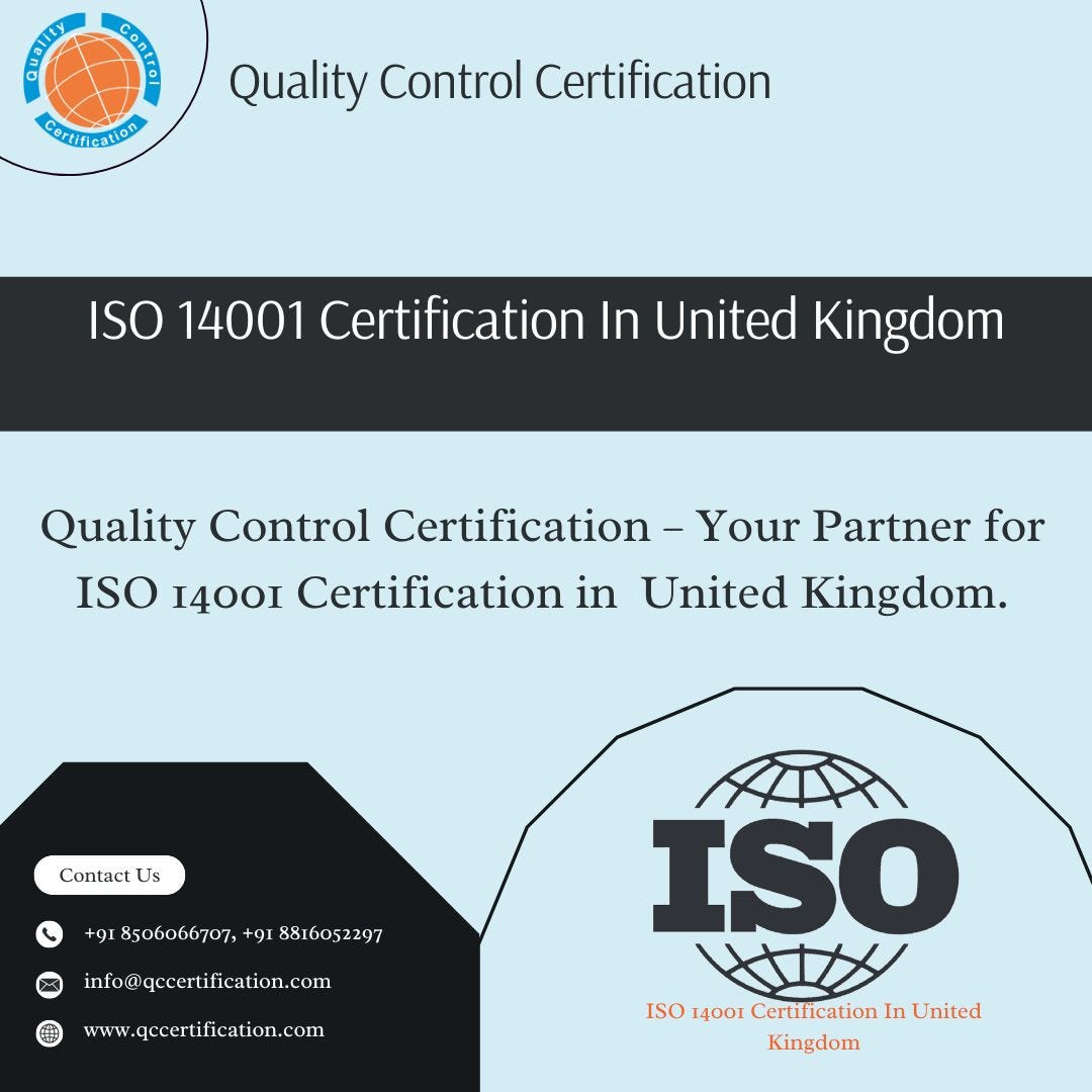 ISO 14001 Certification In United Kingdom | Quality Control ...