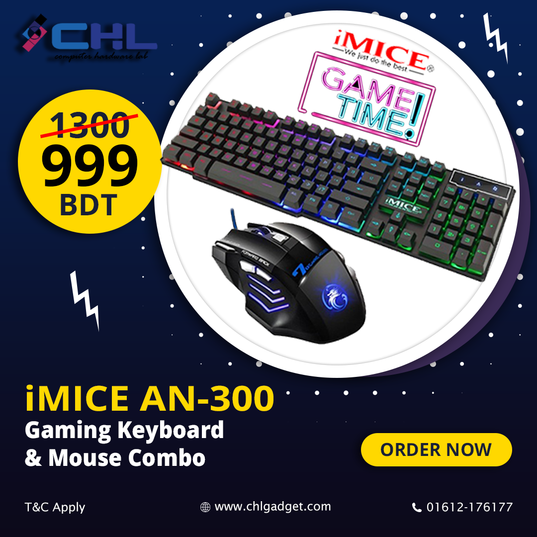 iMICE AN-300 Gaming Keyboard & Mouse Combo Offer - Chlgadget - Medium