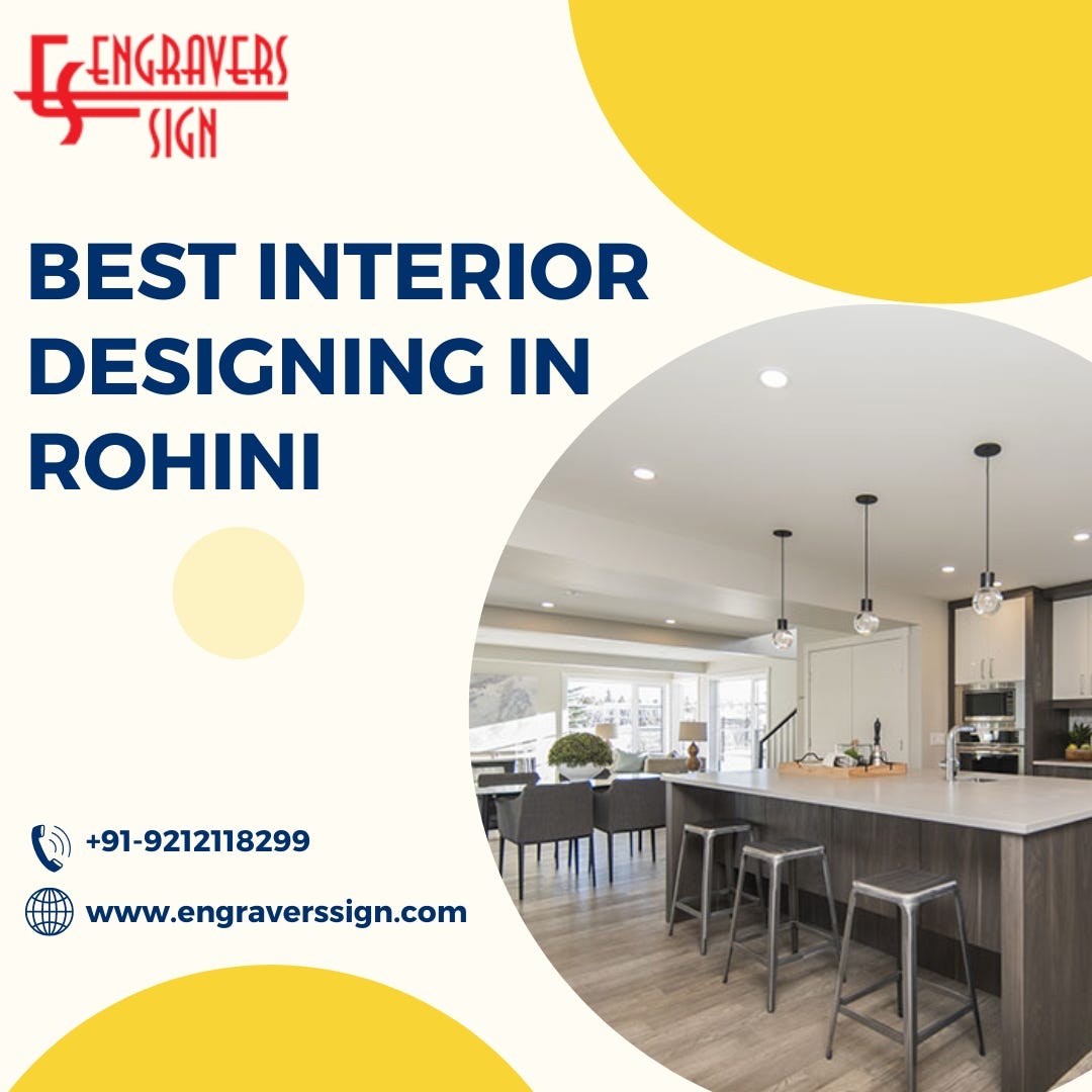 BEST INTERIOR DESIGNING IN ROHINI - Engravers Sign - Medium