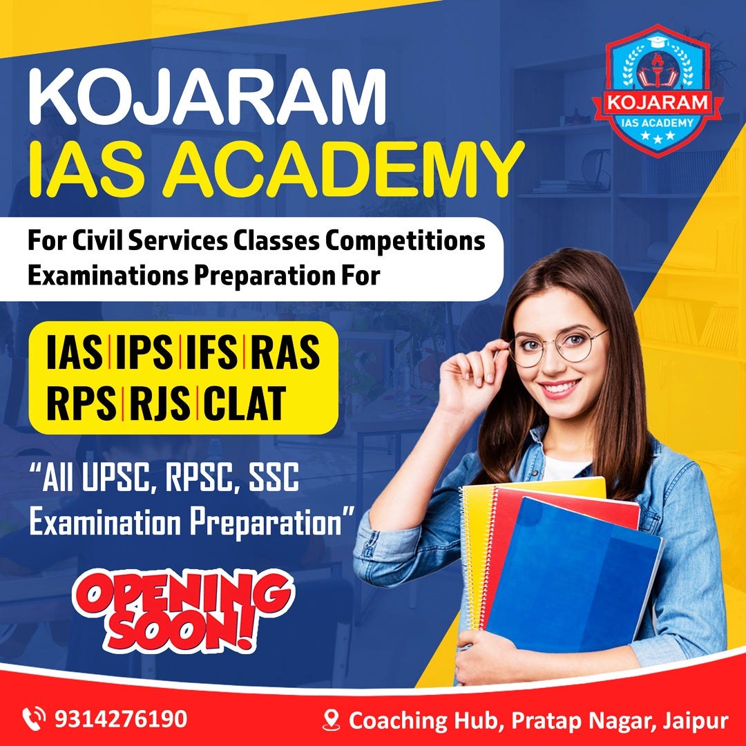Jaipur’s Premier Coaching Institute: Kojaram IAS Academy | by Kojaram Academy Academy | Sep ...