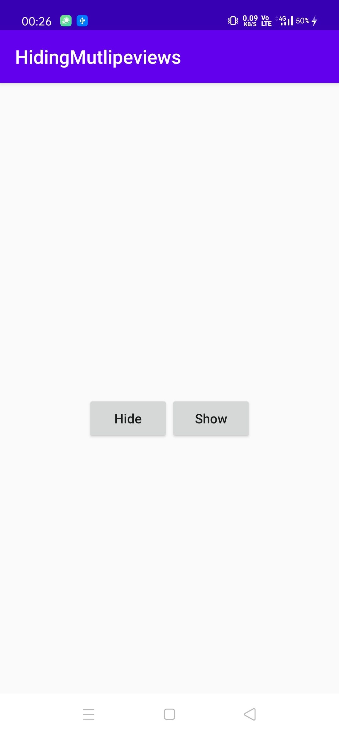 Handling Visibility Of Multiple Views Using Constraint Layout Widget