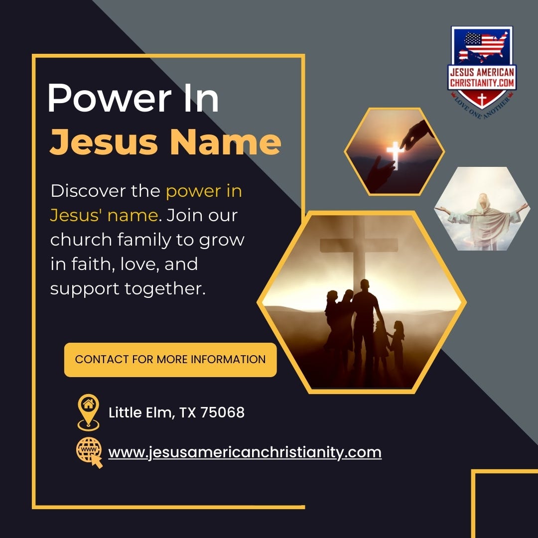 Power In Jesus Name - Jesus American Christianity - Medium