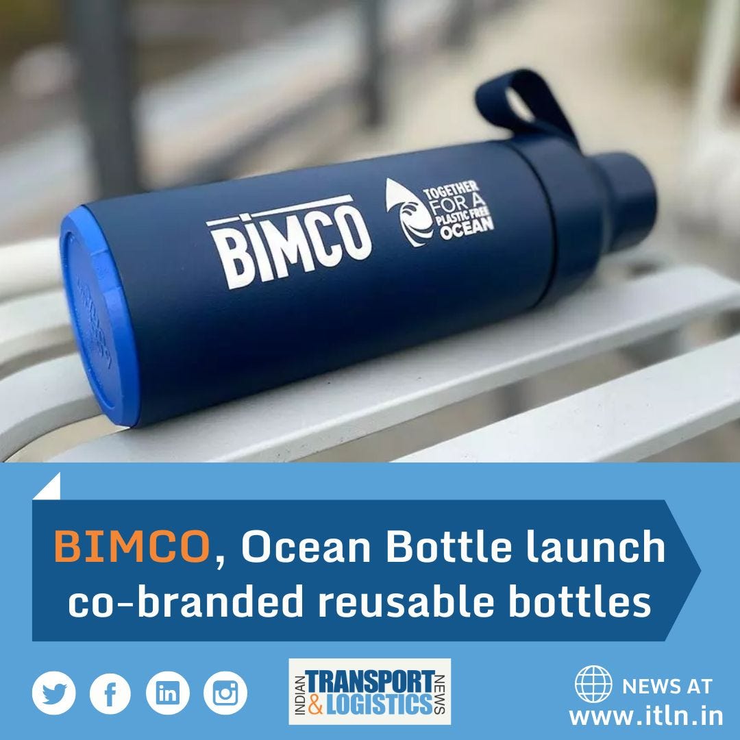 BIMCO, Ocean Bottle launch co-branded reusable bottles - Indian ...