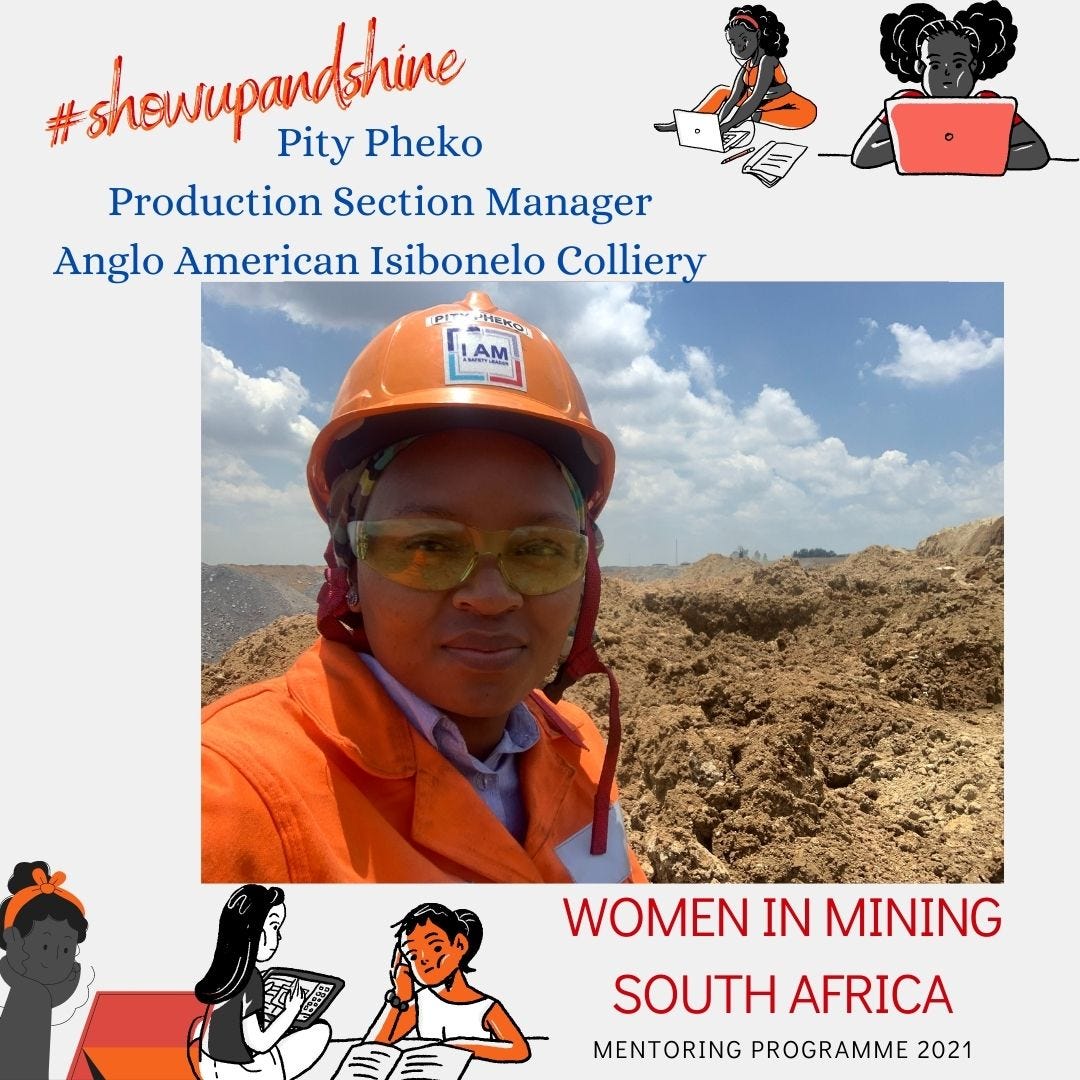 Meet our mentee — Pity Pheko | by WiMSA | Women in Mining South Africa ...