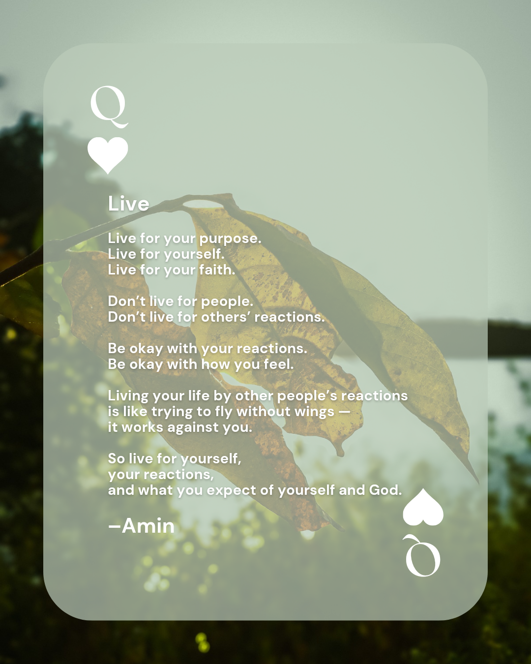 Live... A poem. This poem was written as a reminder to… | by Style ...
