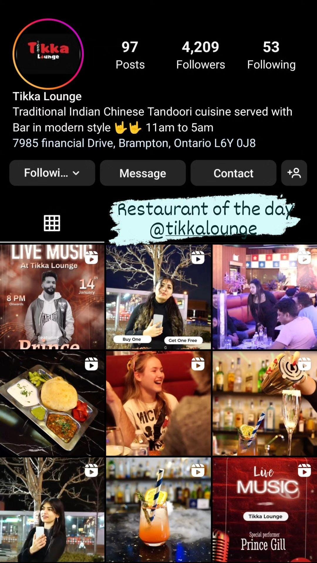 Tikka Lounge, Brampton: Restaurant of the Day - Zeeshan Zaidi - Medium