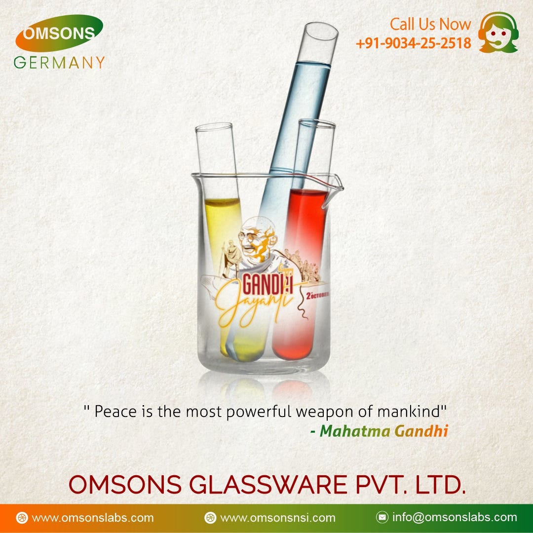 Gandhi Jayanti 2022 - Omsons Glassware - Medium