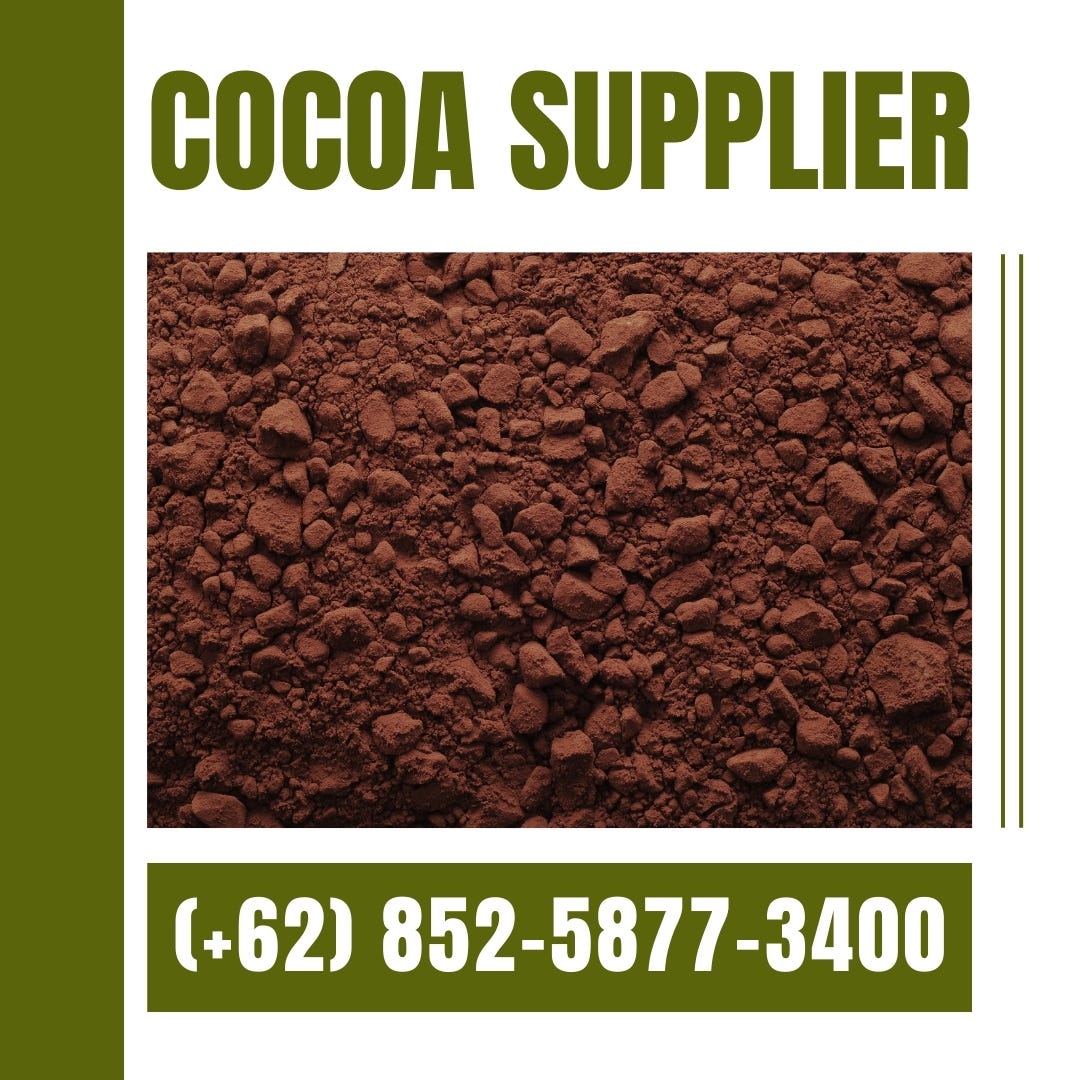 GOOD QUALITY!! (+62) 852–5877–3400, Supplier Of Quality Cocoa Powder In Estonia, Supplier Of Raw ...