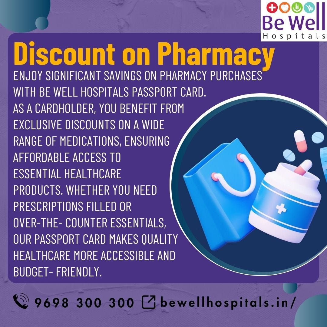 Discount on Pharmacy - Be Well Hospitals - Medium