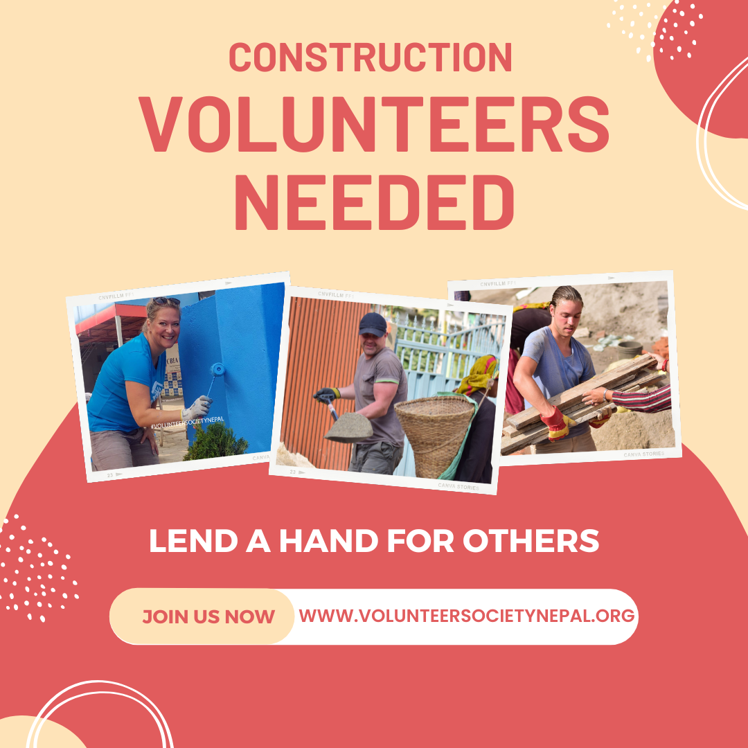 Join Our Construction Volunteer Program in Nepal! - Volunteer Society ...