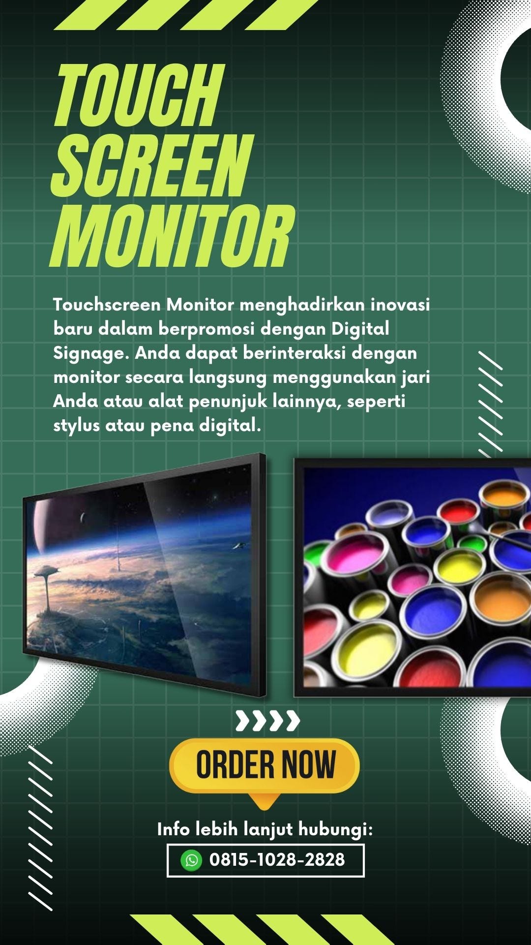 Tersedia!, Monitor Touchscreen Dengan Akurasi Warna Tinggi, WA: 0815 ...