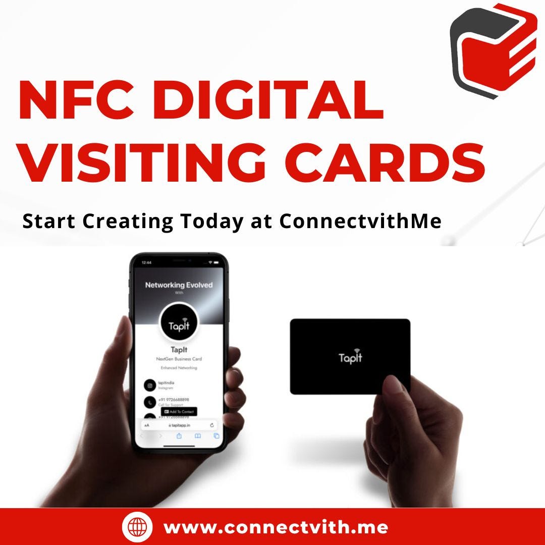 NFC digital visiting cards — Start Creating Today at ConnectvithMe ...