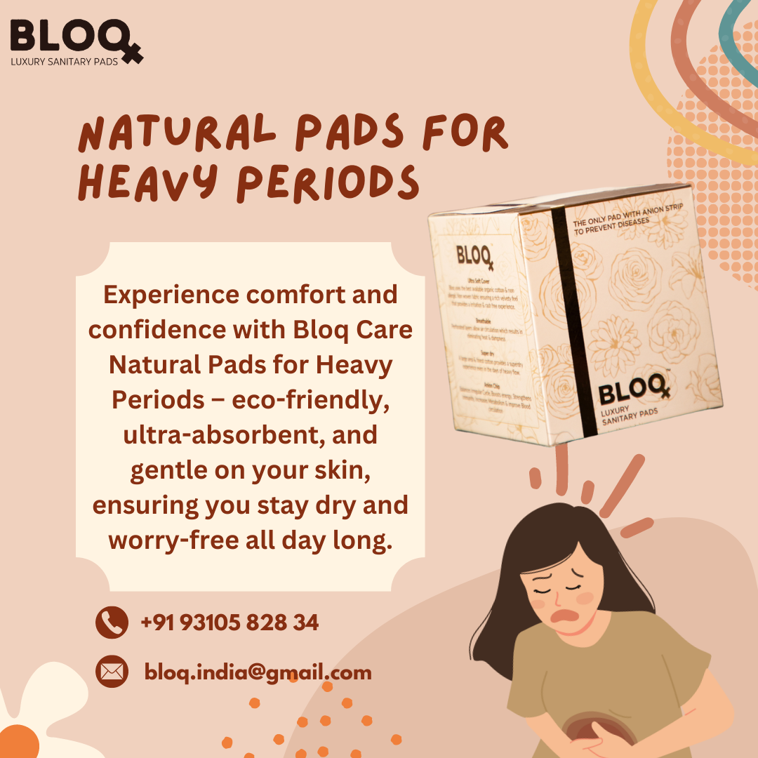 Natural Pads For Heavy Periods | Bloq Care - Bloq Care - Medium