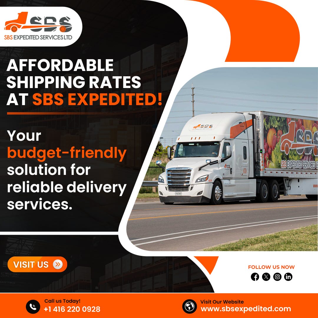 Optimizing Canadian Transportation and Logistics: SBS Expedited Takes the Lead | by Anuj Sharma ...