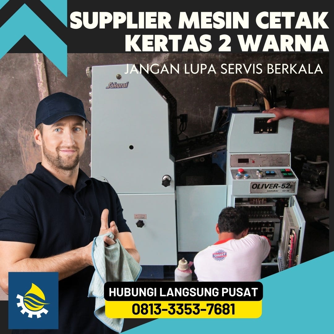 Mesin Cetak Kertas 2 Warna TERCEPAT Telp/WA : 0813-3353-7681 Supplier ...