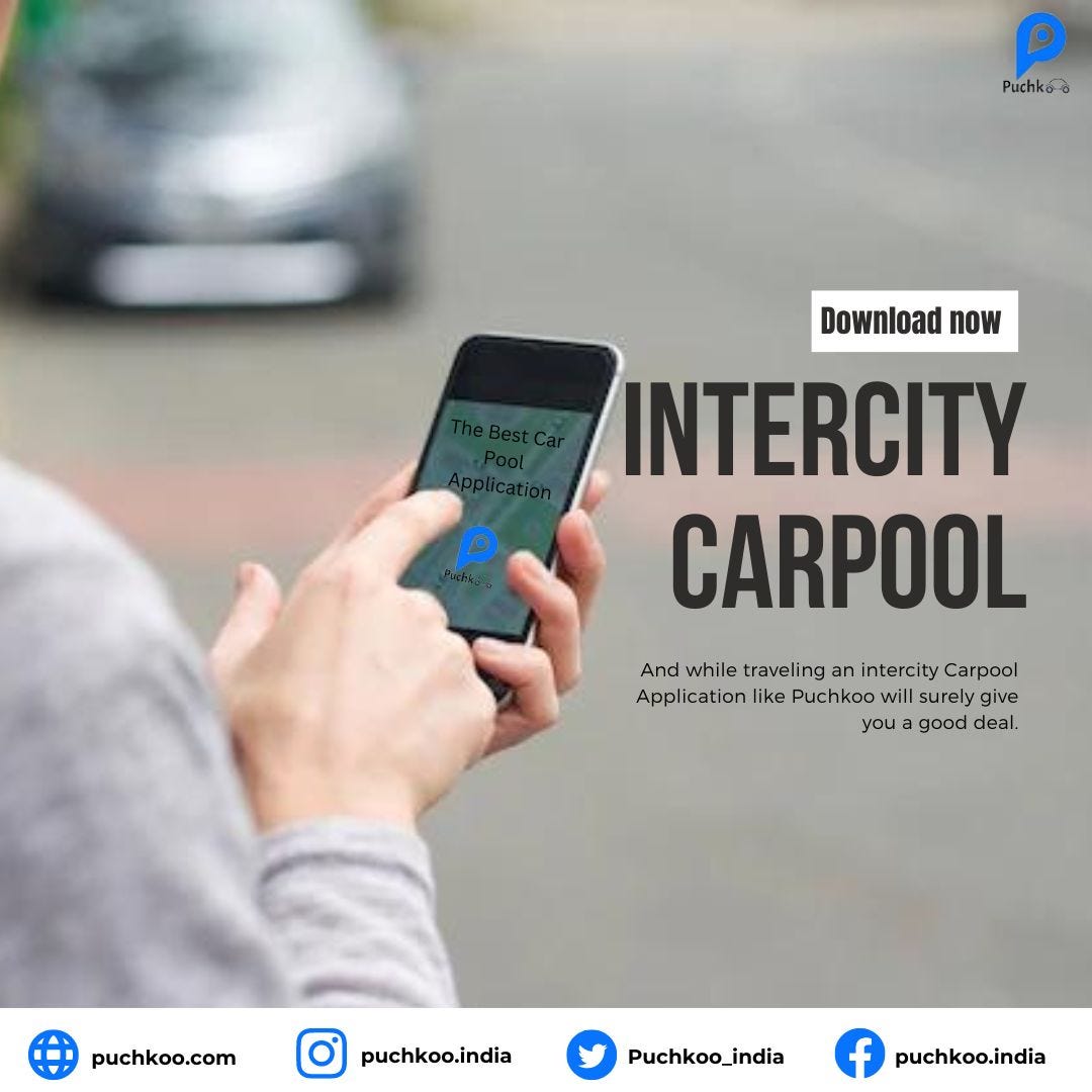 Benefits Of Car Sharing And Intercity Carpool — Puchkoo Puchkoo India Medium
