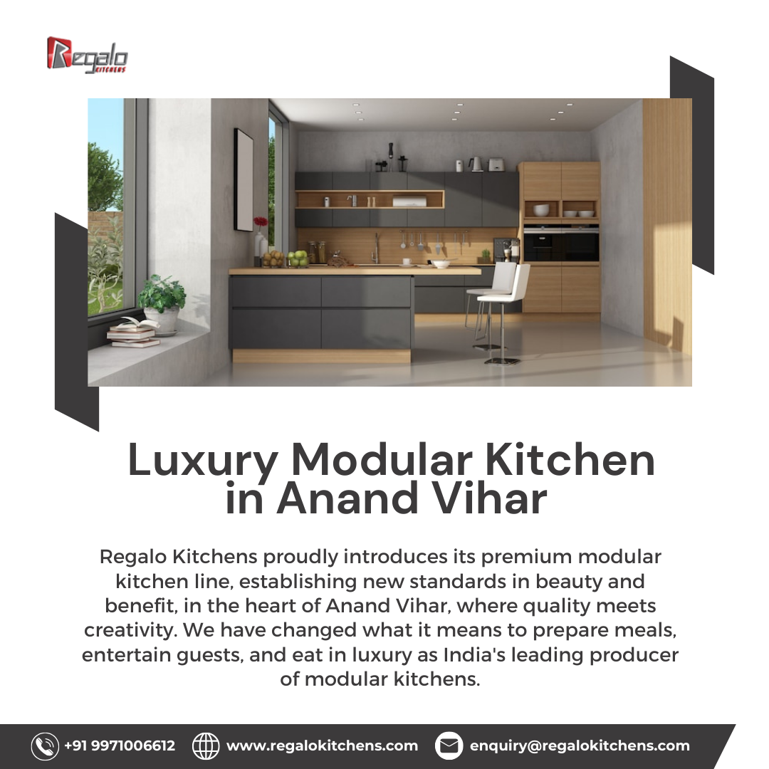 Luxury Modular Kitchen in Anand Vihar - Regalo Kitchens - Medium