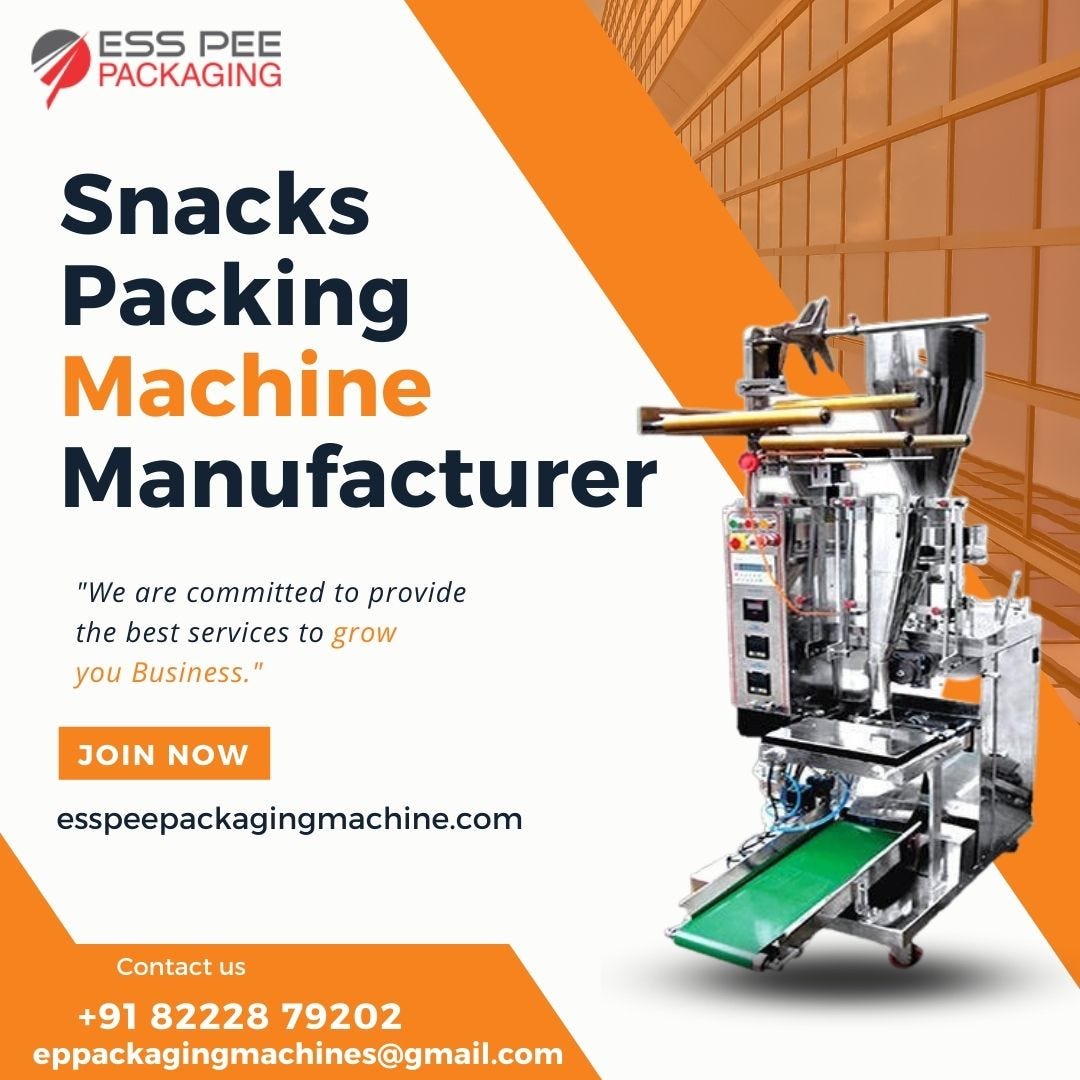 Snacks Packing Machine Manufacturer - Esspee Packaging Machine - Medium
