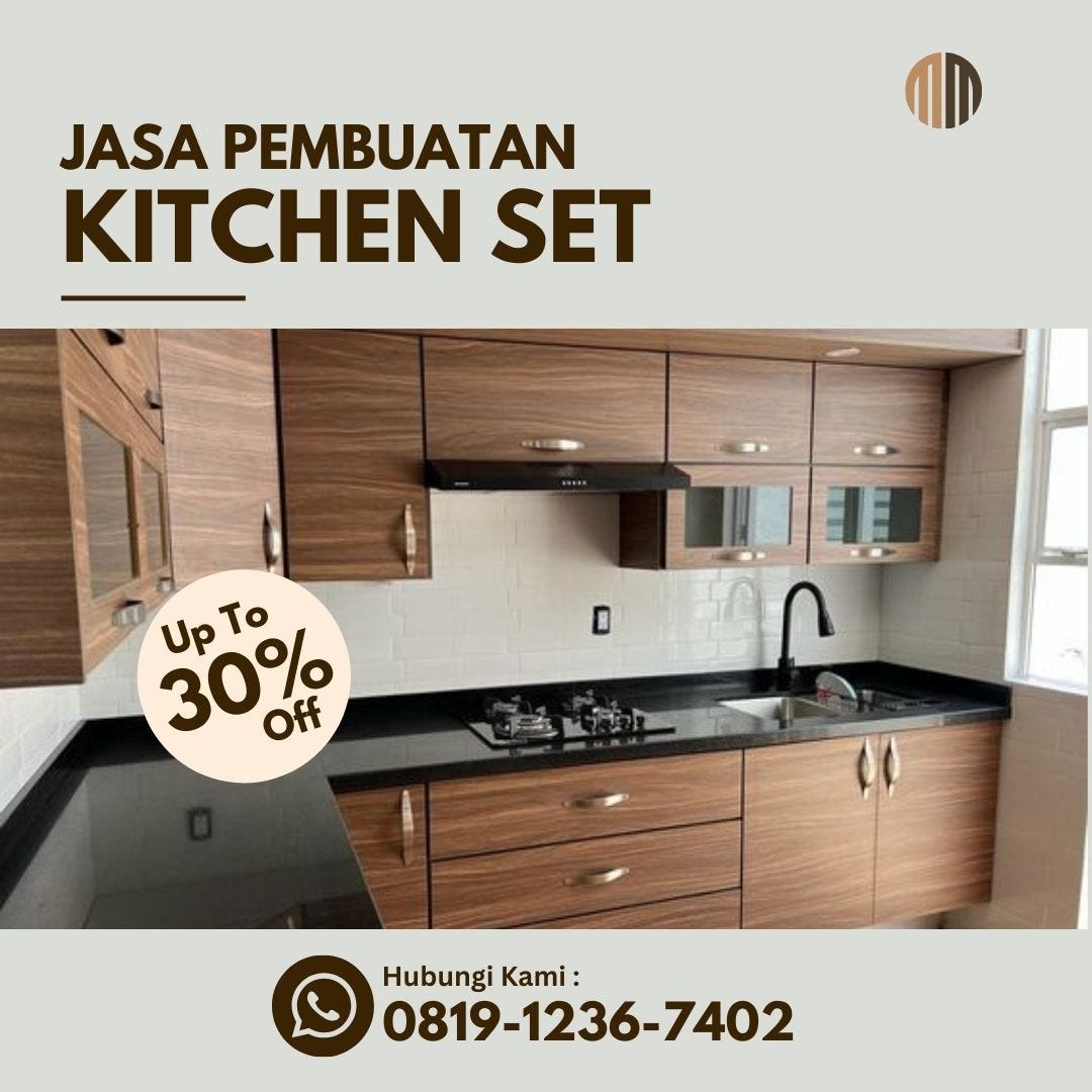TERJANGKAU, Call 0819–1236–7402, Jasa Pembuatan Kitchen Set Minimalis ...