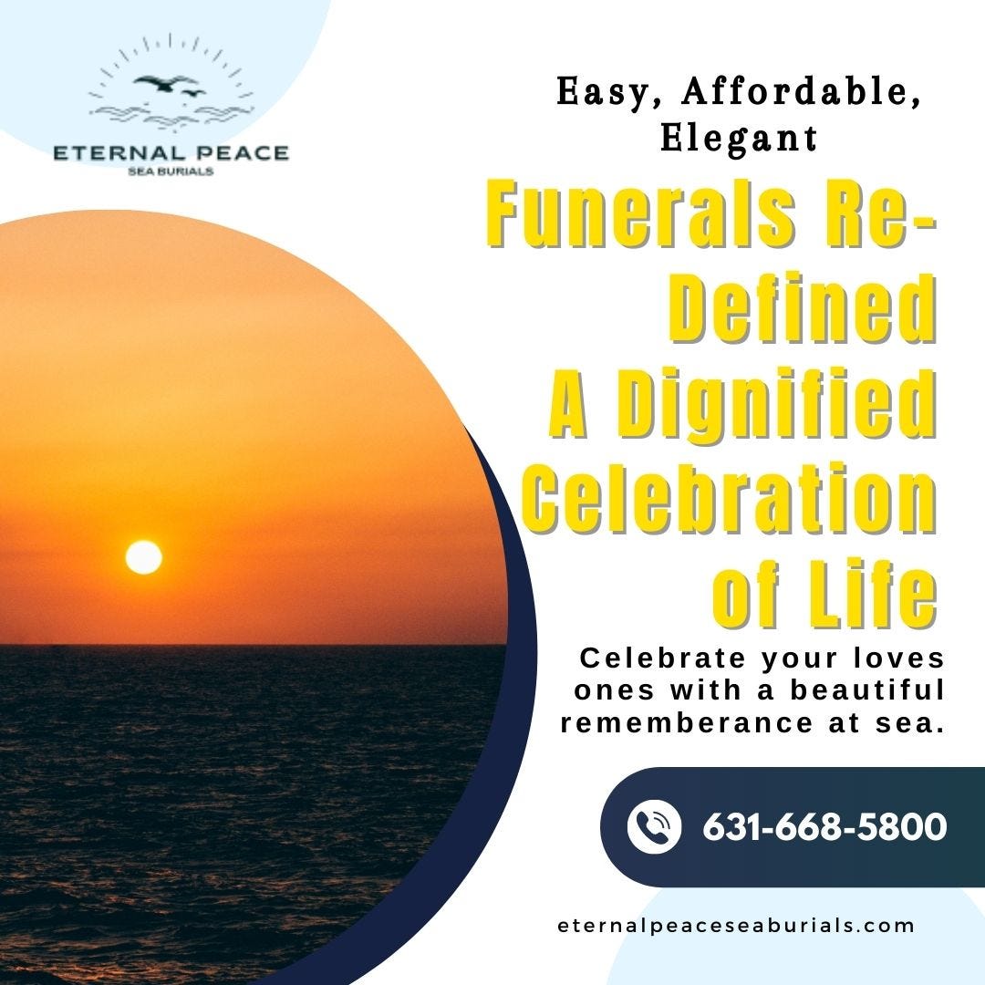 Water Burial Ceremony — Freeport, NY. | by Eternal Peace Sea Burials ...