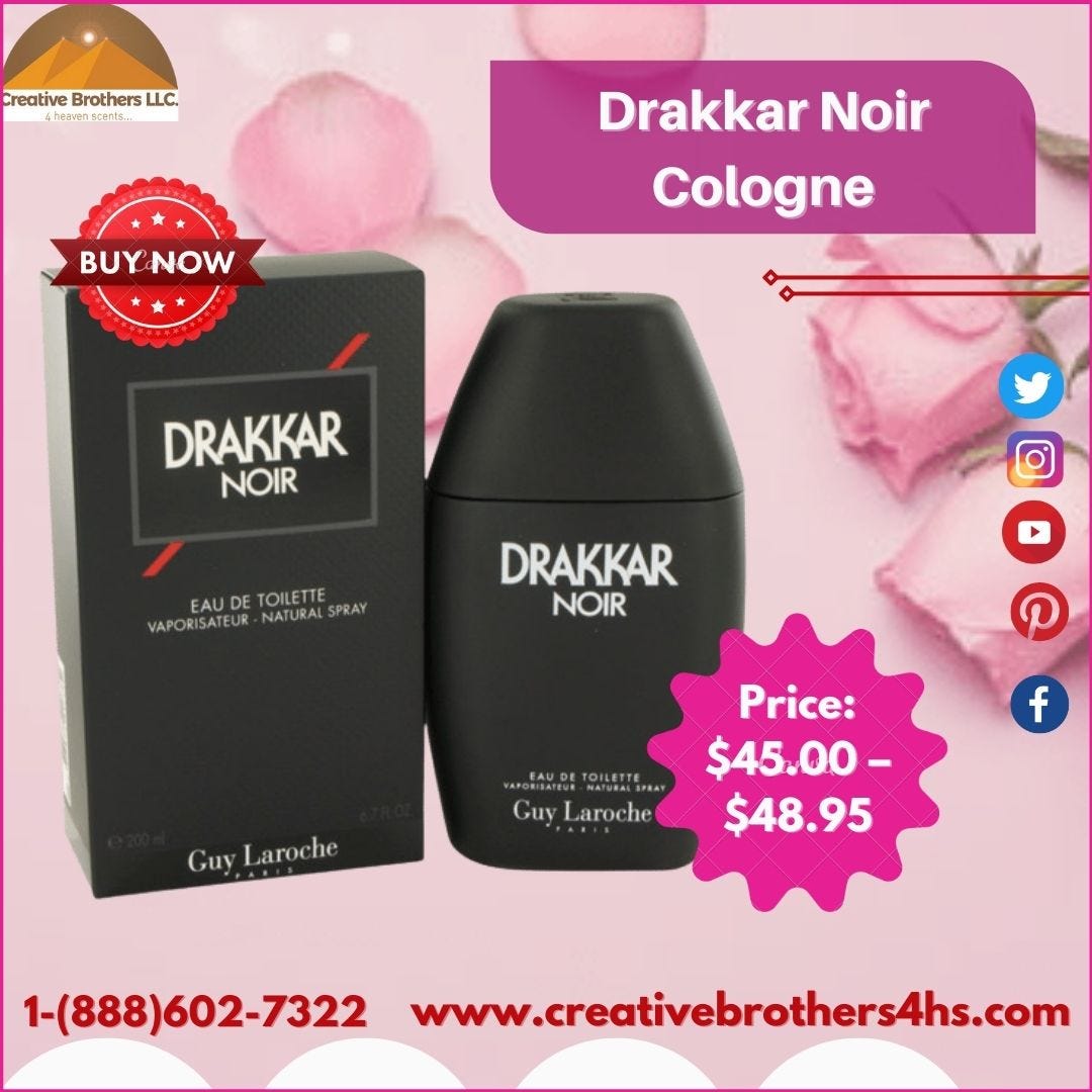 Drakkar Noir Cologne is available at Creative Brothers 4hs ...