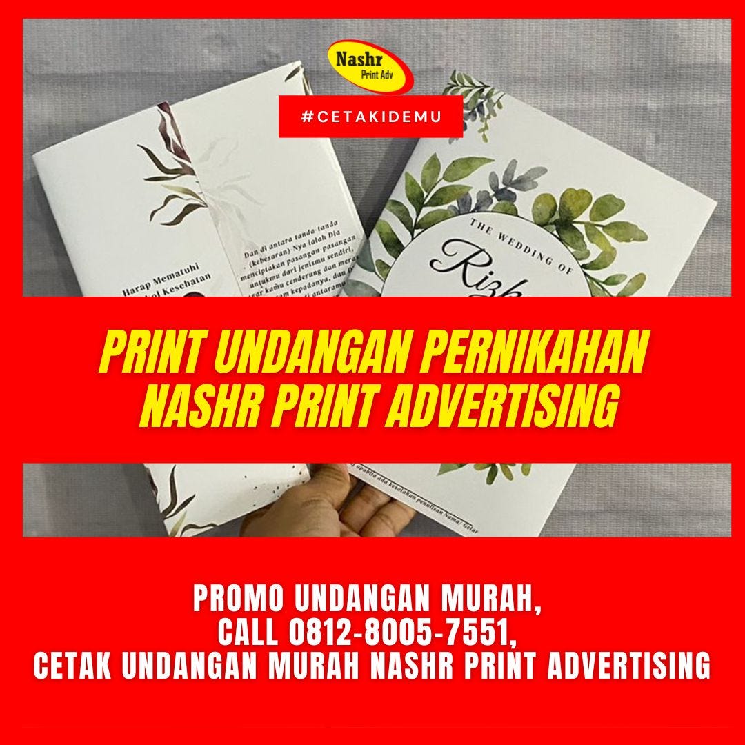 PROMO UNDANGAN MURAH, Call 0812–8005–7551, Cetak Undangan Murah Nashr ...