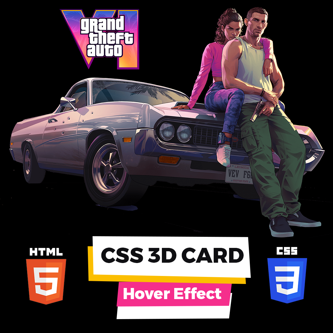 GTA 6 3D Card Hover Effect | Grand Theft Auto VI 3D Card | by ...