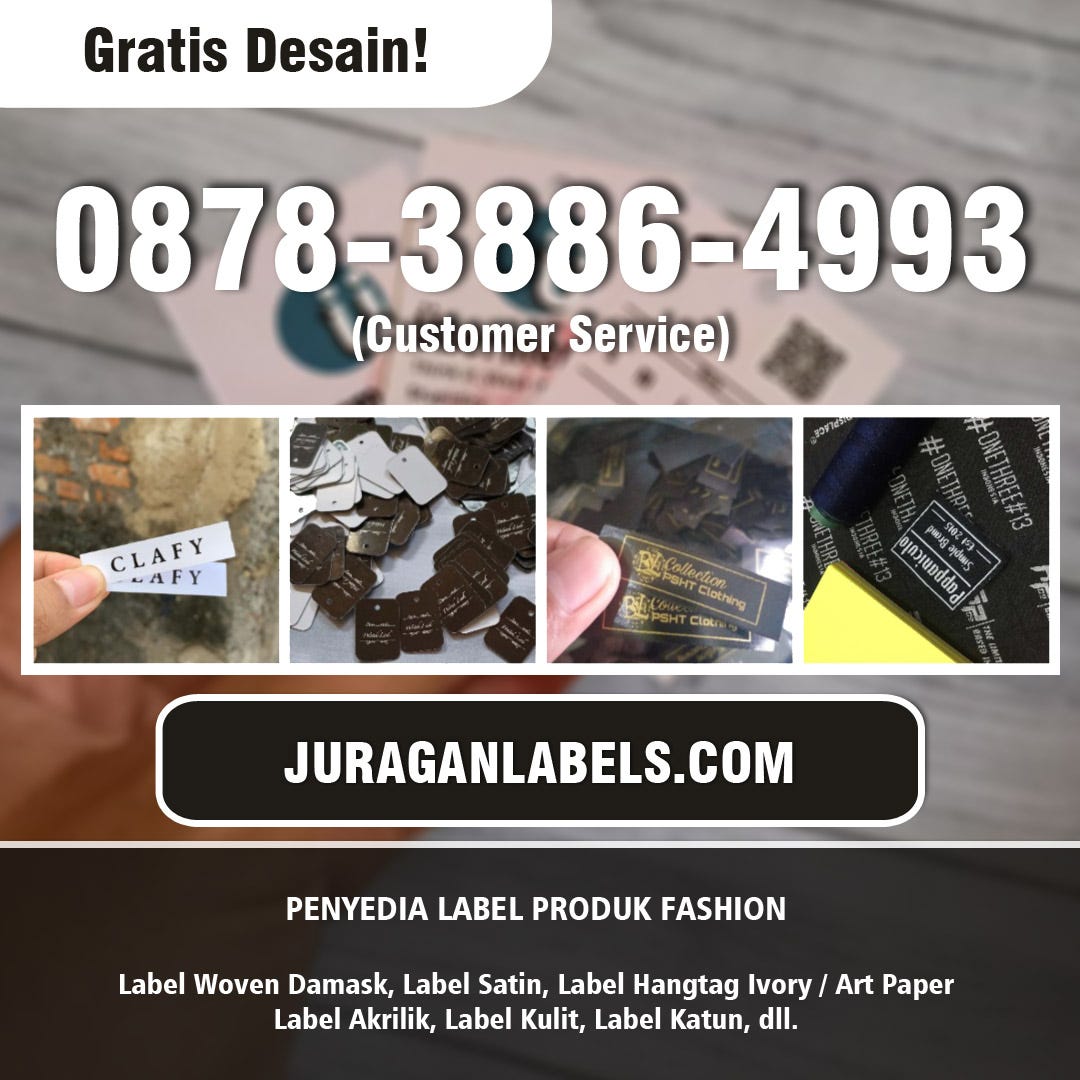 FREE DESAIN 087838864993 Bahan Label Baju Murah Bandung | by ...