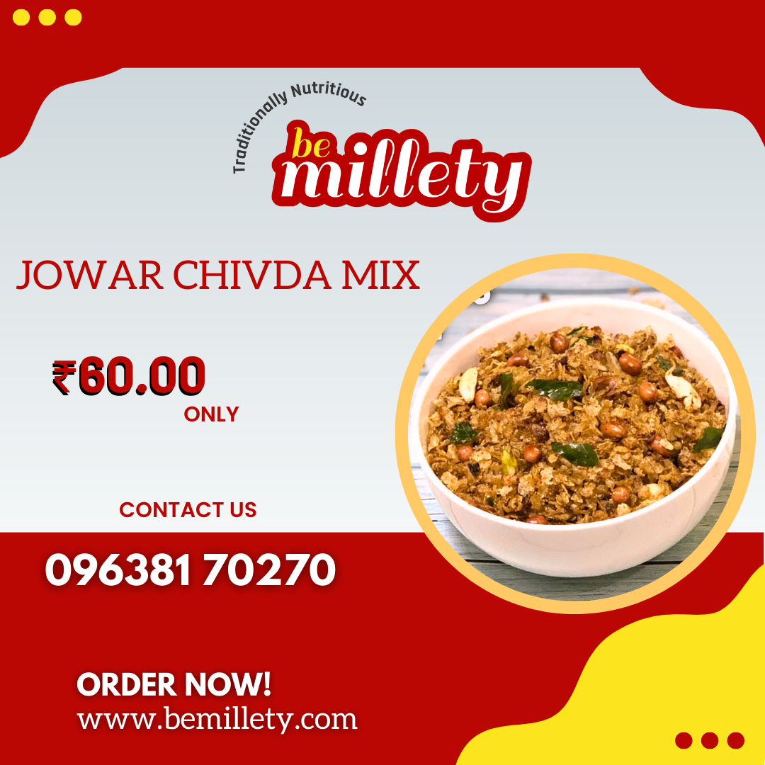 Try our healthy snack Millet-Based Jowar Chivda - Bemillety - Medium