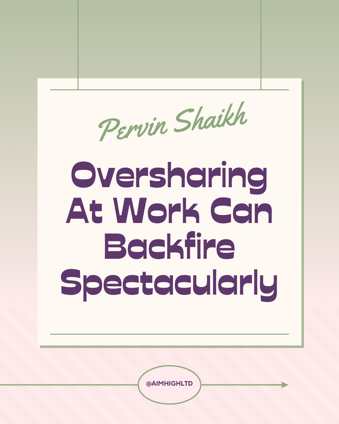 Oversharing At Work Can Backfire Spectacularly | by Pervin Shaikh | Medium