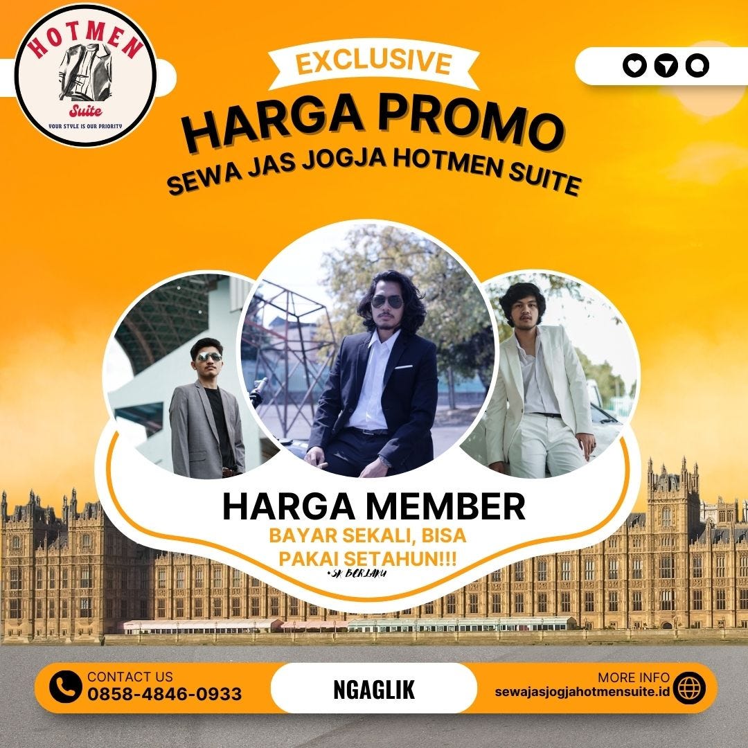 0858–4846–0933 (SEWA JAS JOGJA HOTMEN SUITE), harga sewa jas jogja Ngaglik | by Afnan Keyani ...