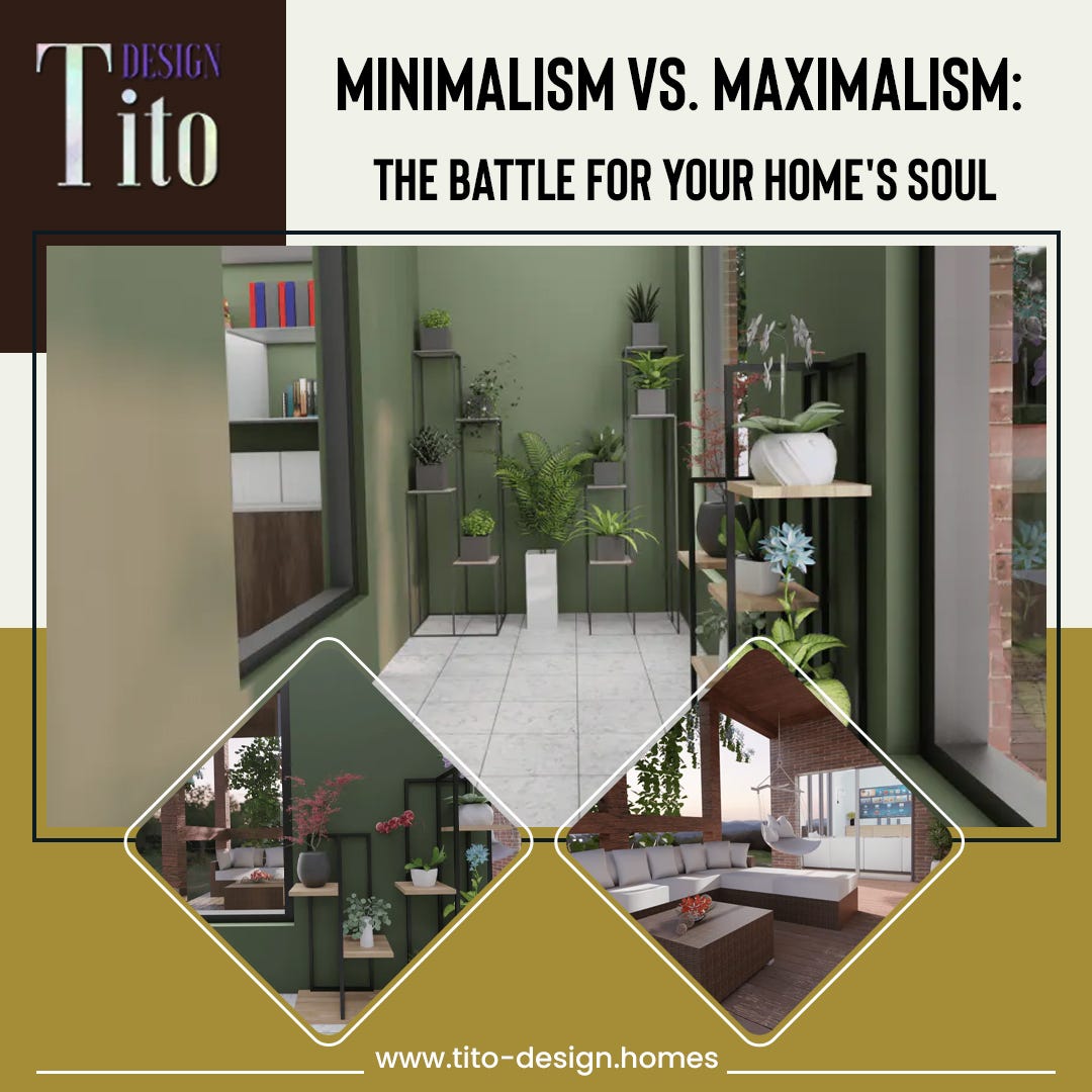 Minimalism Vs. Maximalism: The Battle For Your Home’s Soul | by Tito Design | Oct, 2023 | Medium